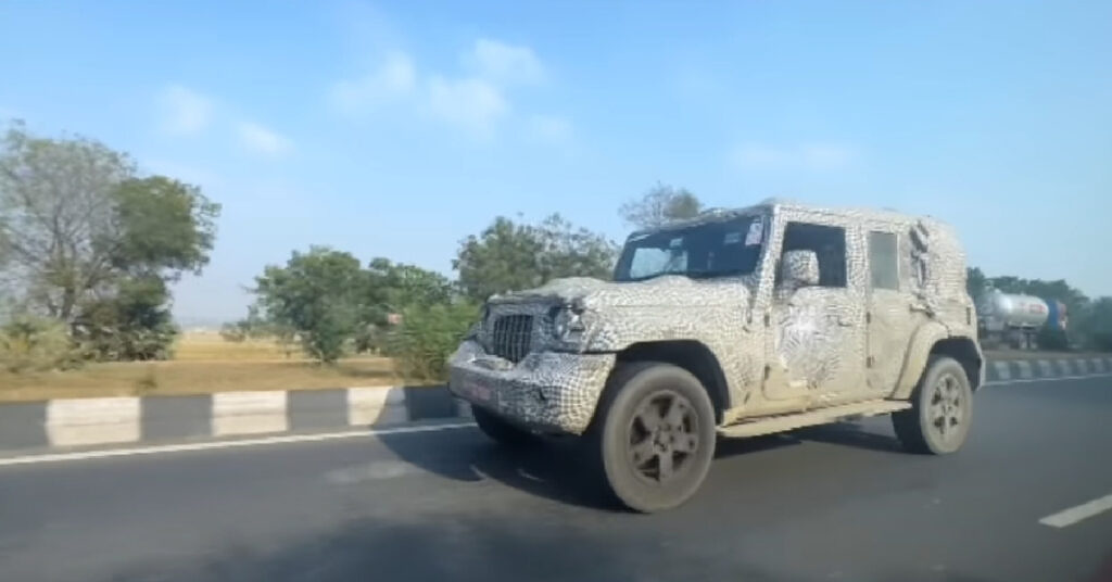 Mahindra Thar 5-door spotted during its final testing stage